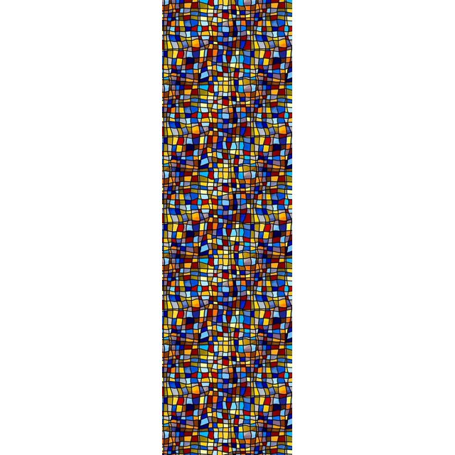 24 x 84 Symphony Stained Glass Pattern Window Film Static Cling Film UV ...