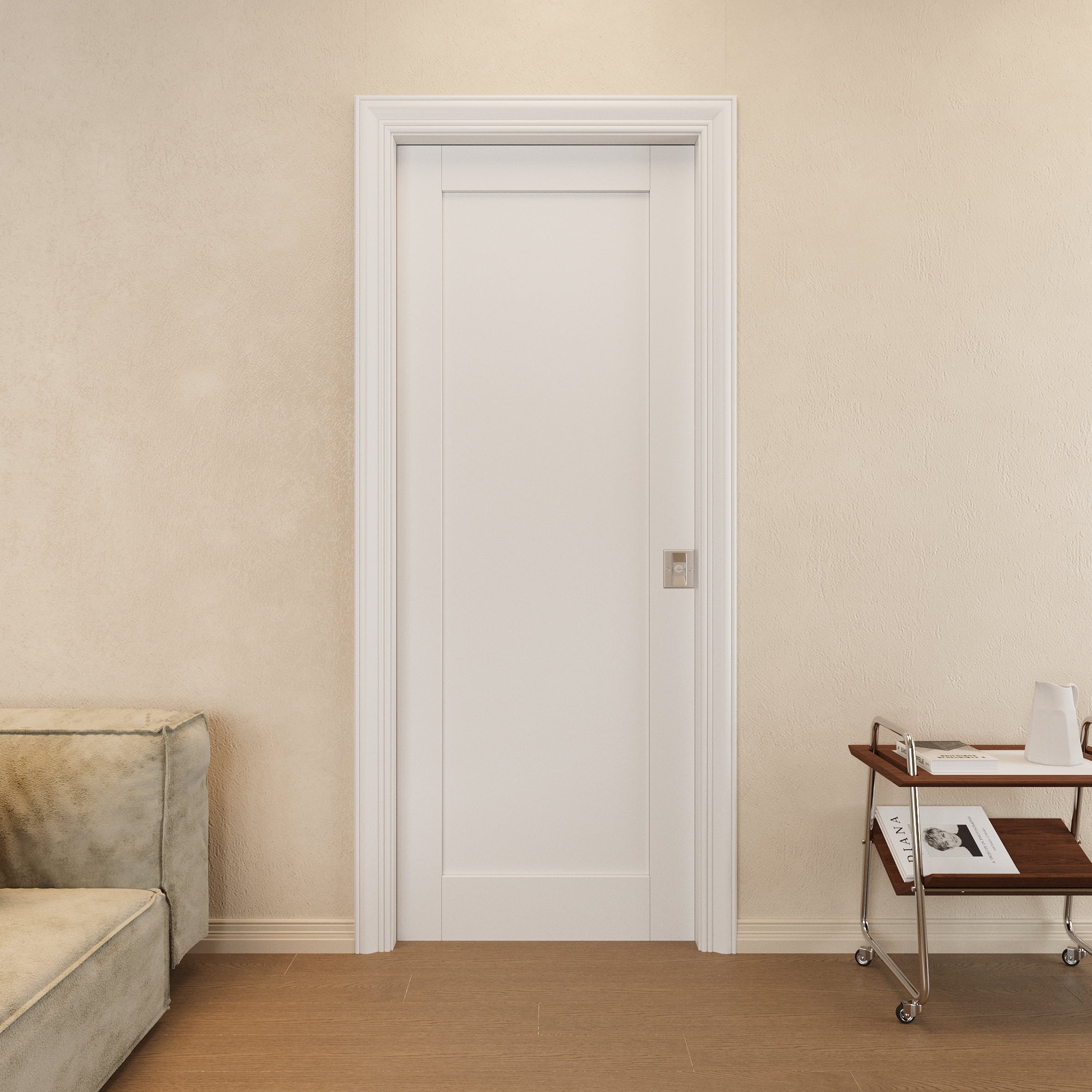 24" x 96" Interior Sliding Pocket Door Panel Pantry Sliding Door Solid ...