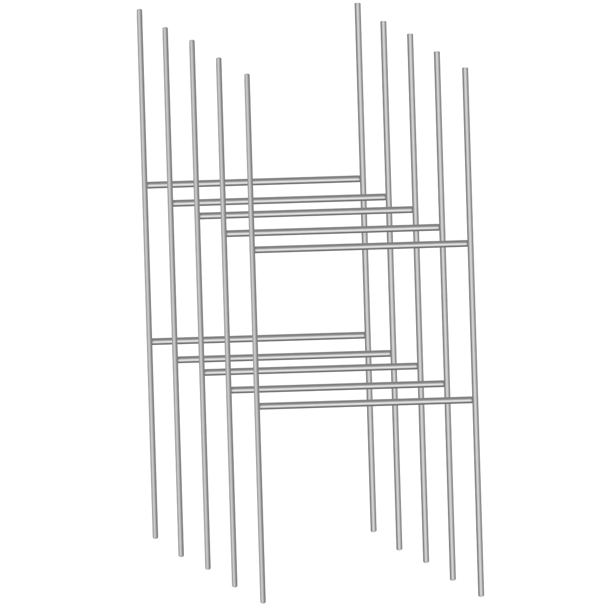 24"x14" Metal H-Stakes Frame Wire Stakes for 4mm and 5mm Corrugated ...