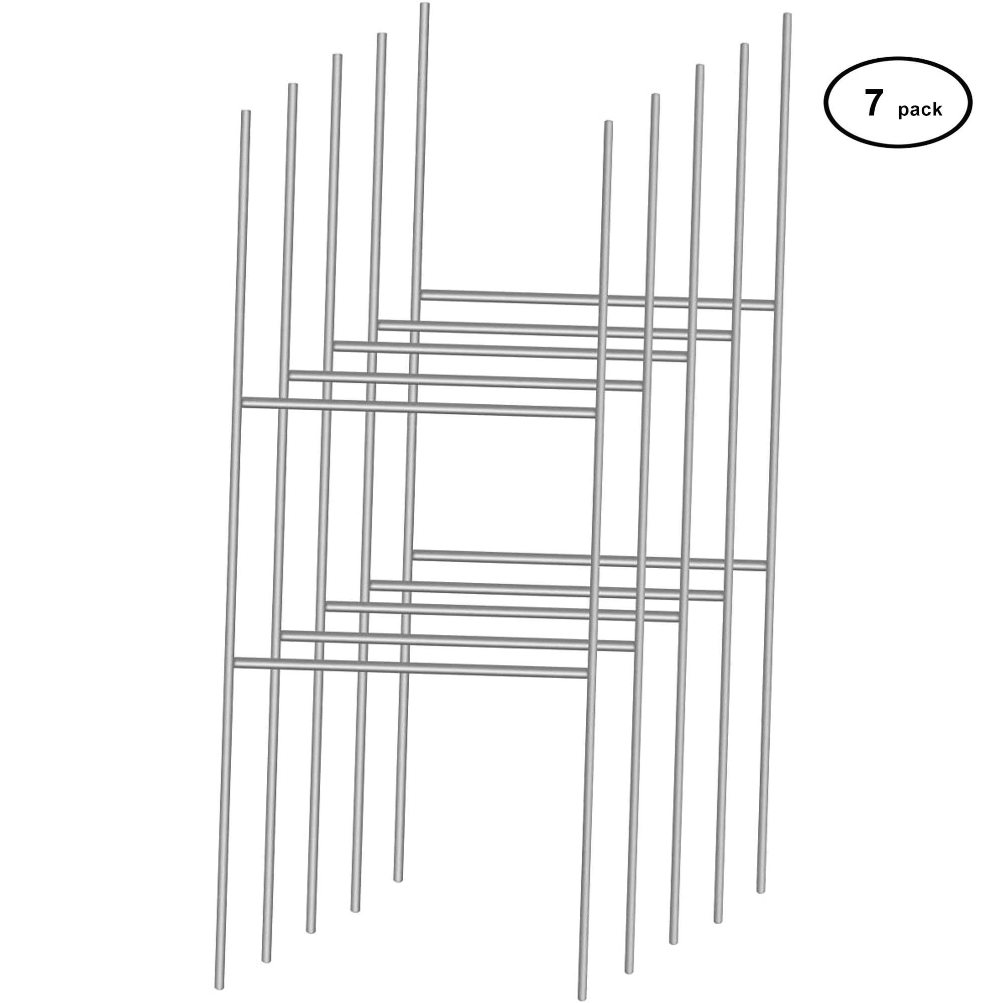 24"x14" Metal H-Stakes Frame Wire Yard Sign Stakes for 4mm and 5mm ...