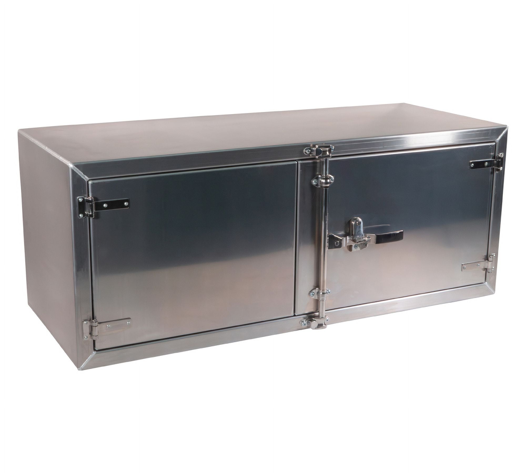 24"x24"x60" Aluminum Flatbed Trailer Underbody Tool Box with Barndoor ...