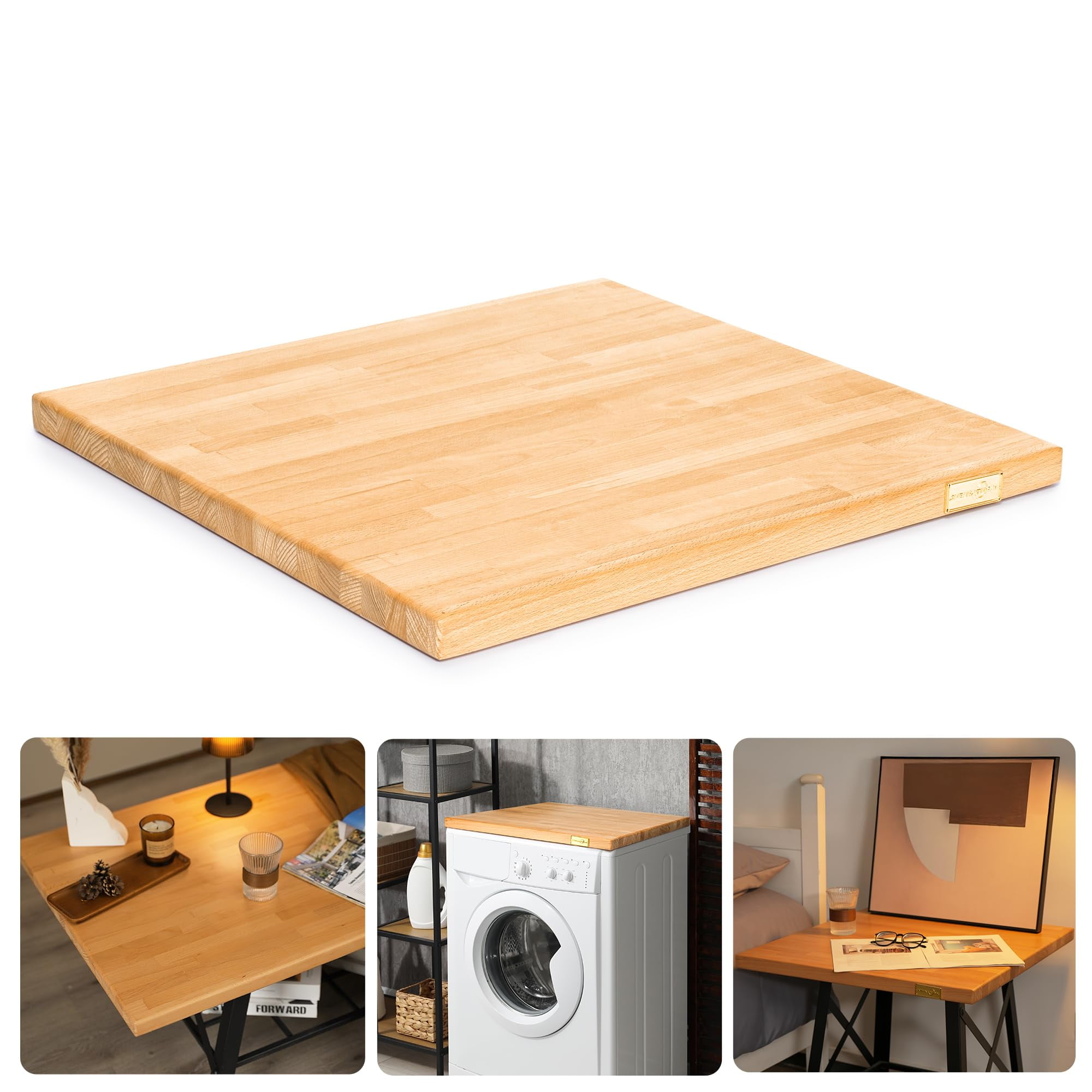 24"x25" Butcher Block Counter Top, DIY Beech Countertop, 1.5'' Thick ...