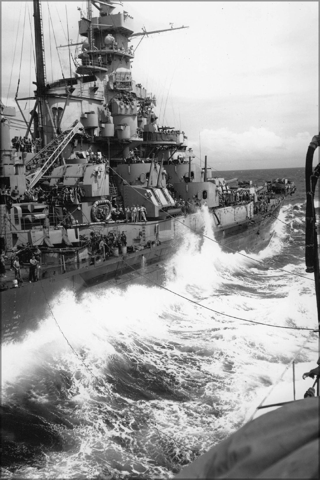 24"x36" Gallery Poster, 5 inch turrets aboard USS Massachusetts (BB-59 ...