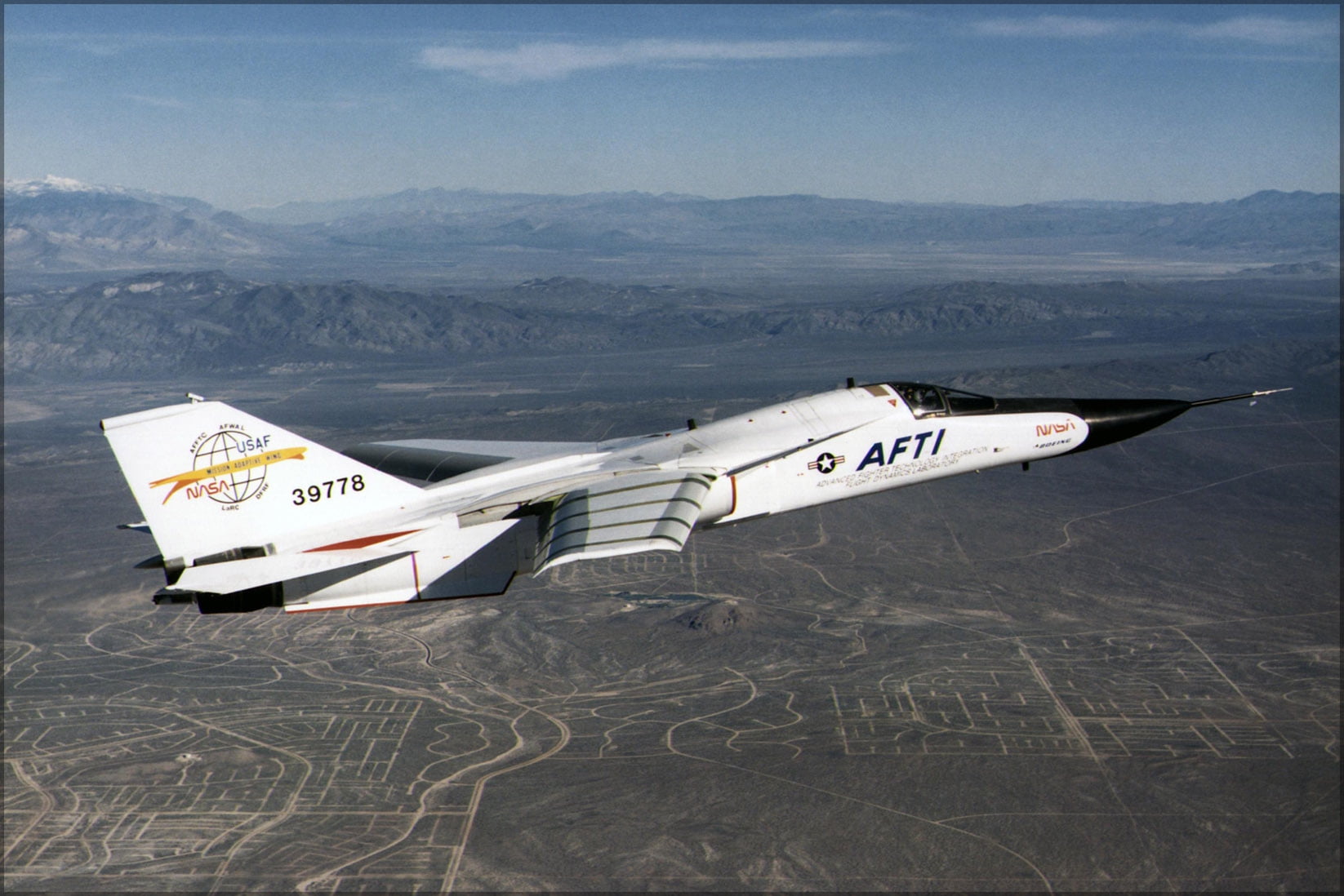 24"x36" Gallery Poster, Aircraft Fighter Jet F 111 AFTI NASA 0 ...