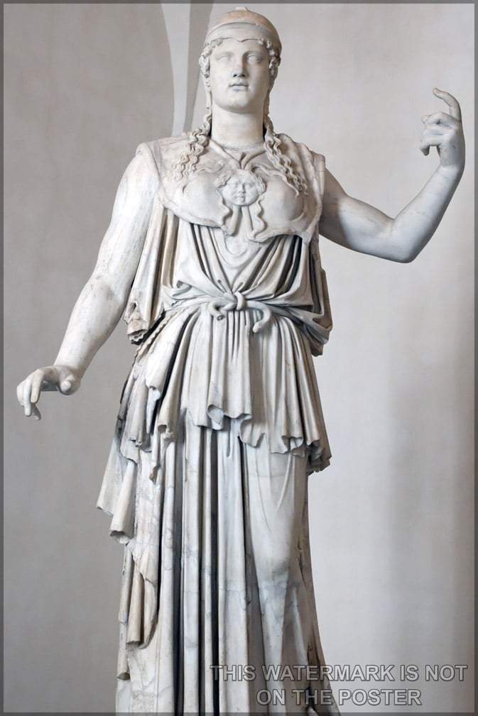 24"x36" Gallery Poster, Athena of the Parthenos Athena type. Pentelic ...