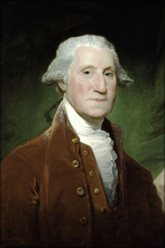 24"x36" Gallery Poster, George Washington, 1795-1796 by gilbert stuart ...