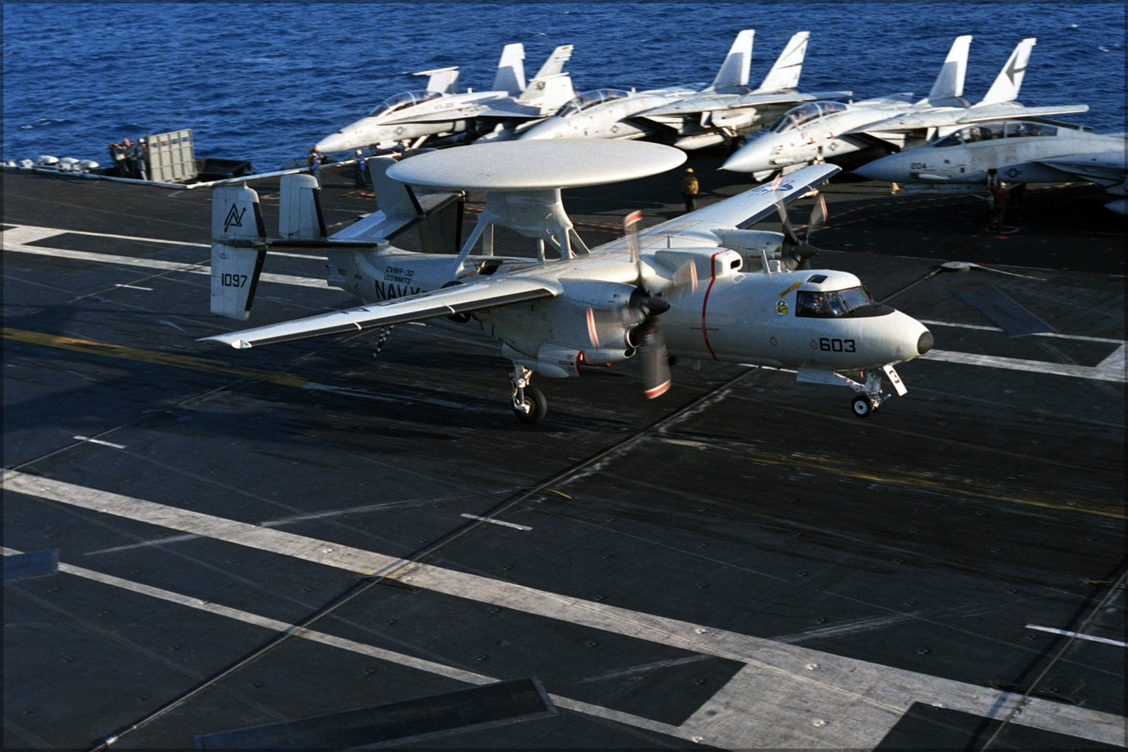 24"x36" Gallery Poster, Grumman E-2C Hawkeye e-2 VAW-88 Cottonpickers ...