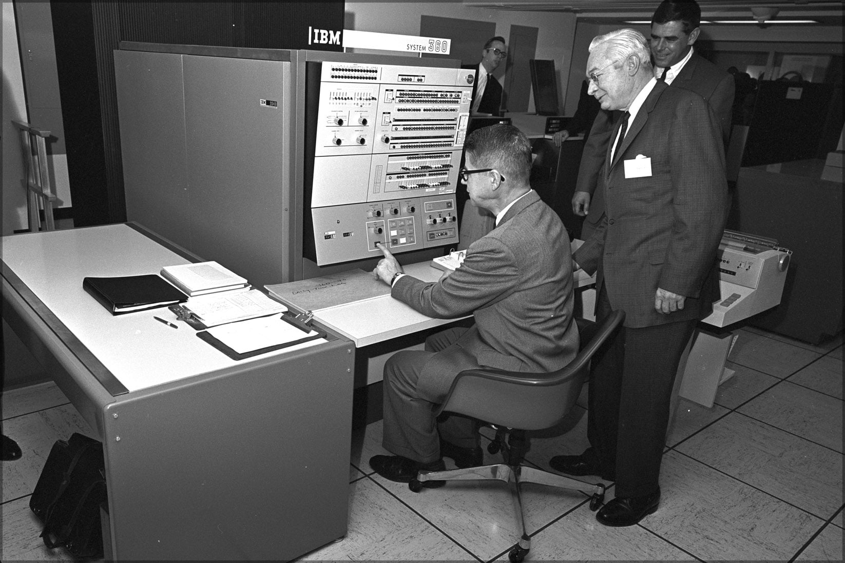 24"x36" Gallery Poster, IBM System 360 at USDA - Walmart.com