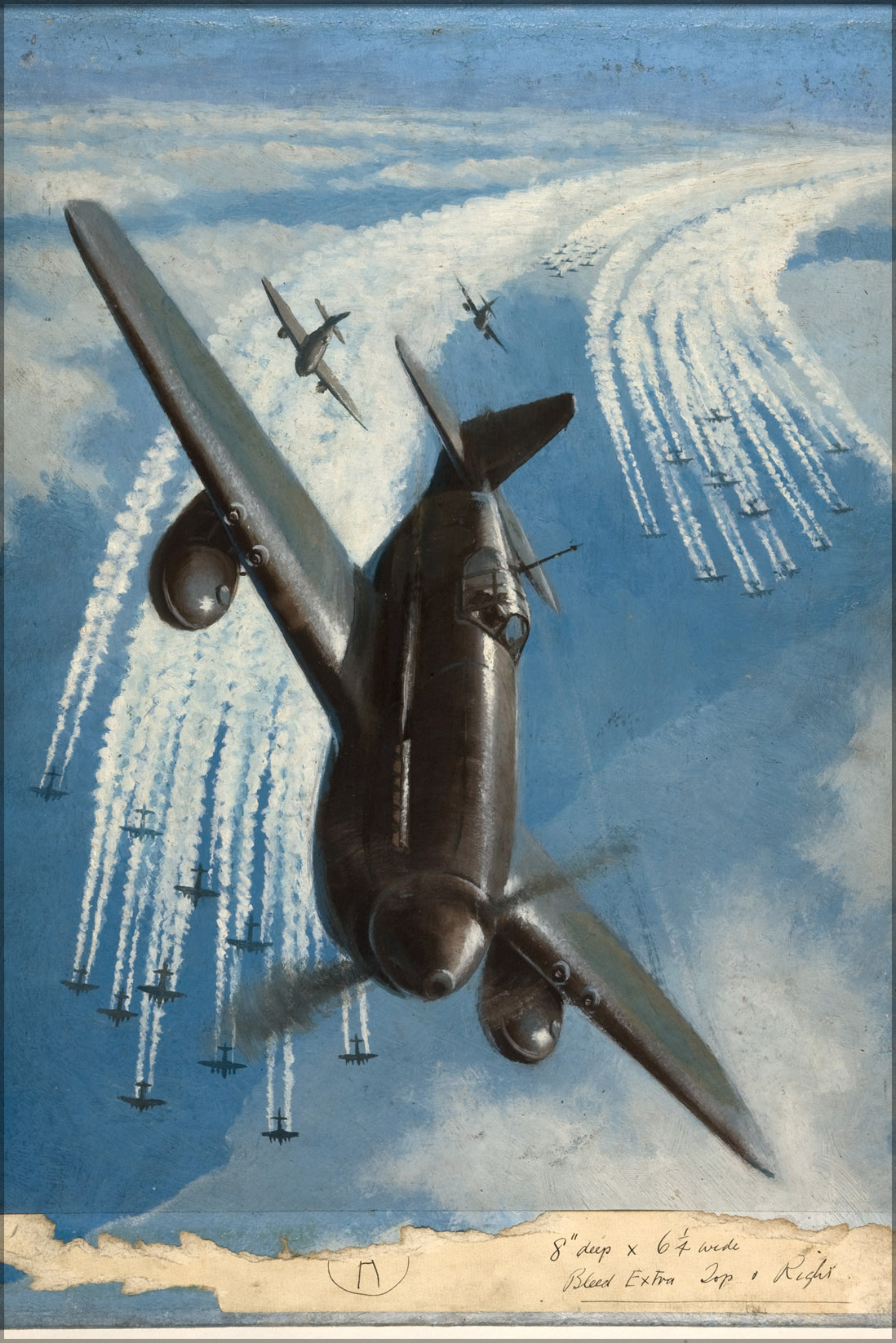 24"x36" Gallery Poster, INF3 41 Fighter aircraft escort Artist Roy ...