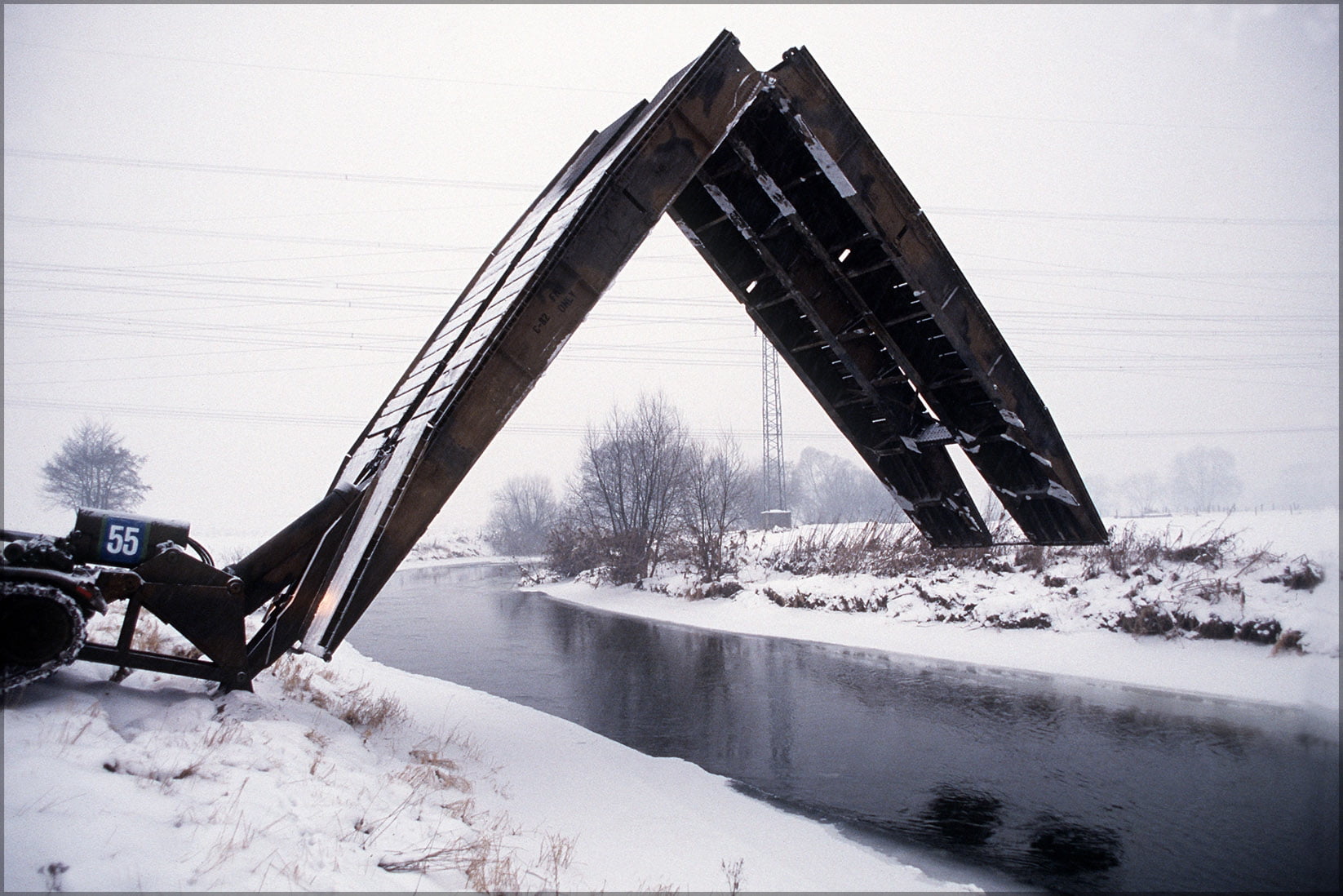 24"x36" Gallery Poster, M-60 armored vehicle launched bridge, Lahn ...