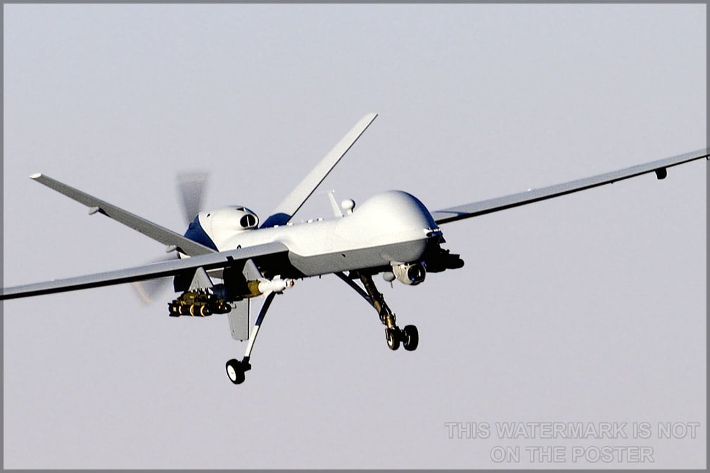 24"x36" Gallery Poster, MQ-9 Reaper p1 - Walmart Business Supplies