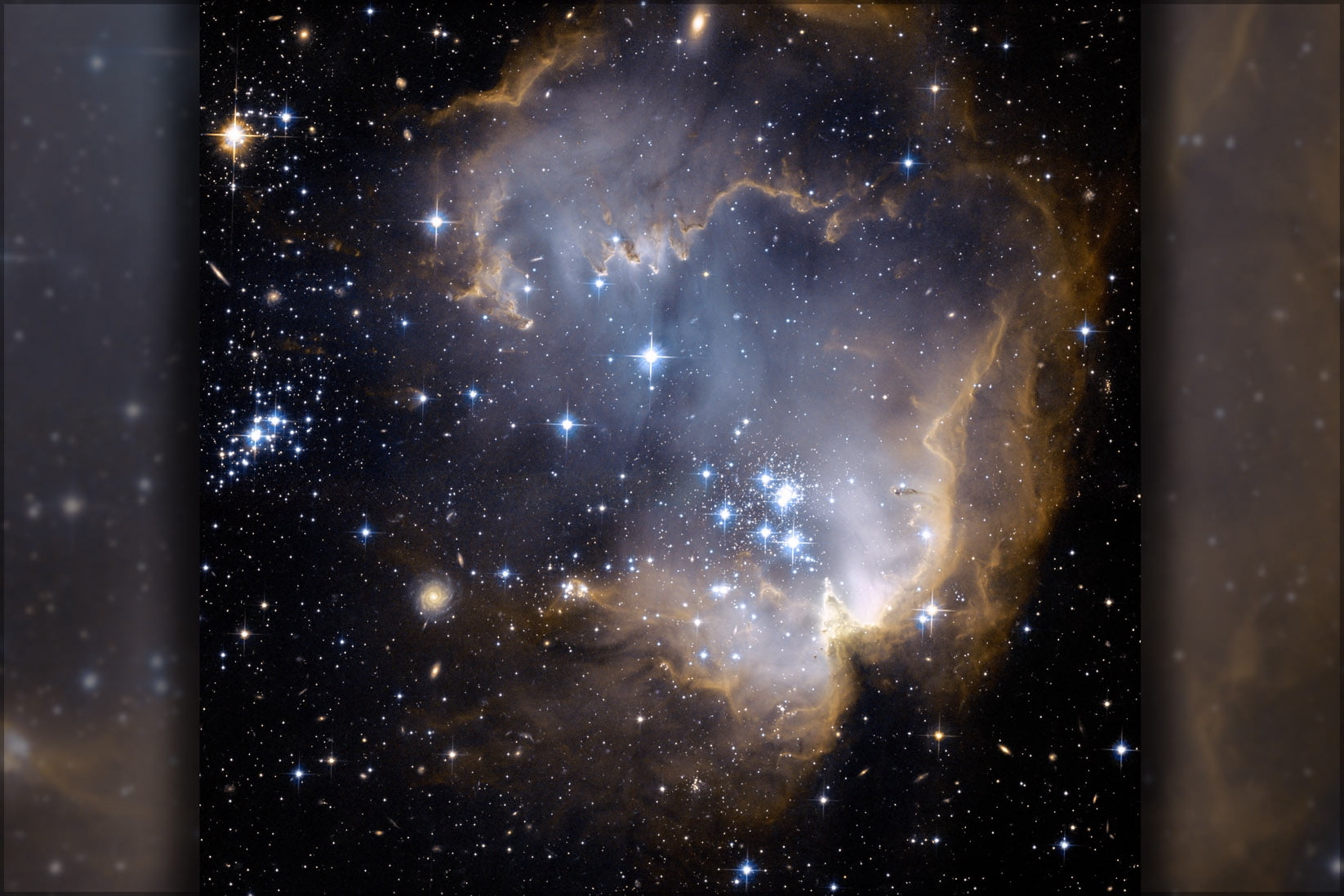 24"x36" Gallery Poster, NGC 602 and N90 as seen by Hubble Space ...
