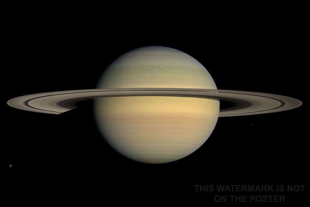 24"x36" Gallery Poster, Saturn imaged by the Cassini Orbiter - Walmart.com