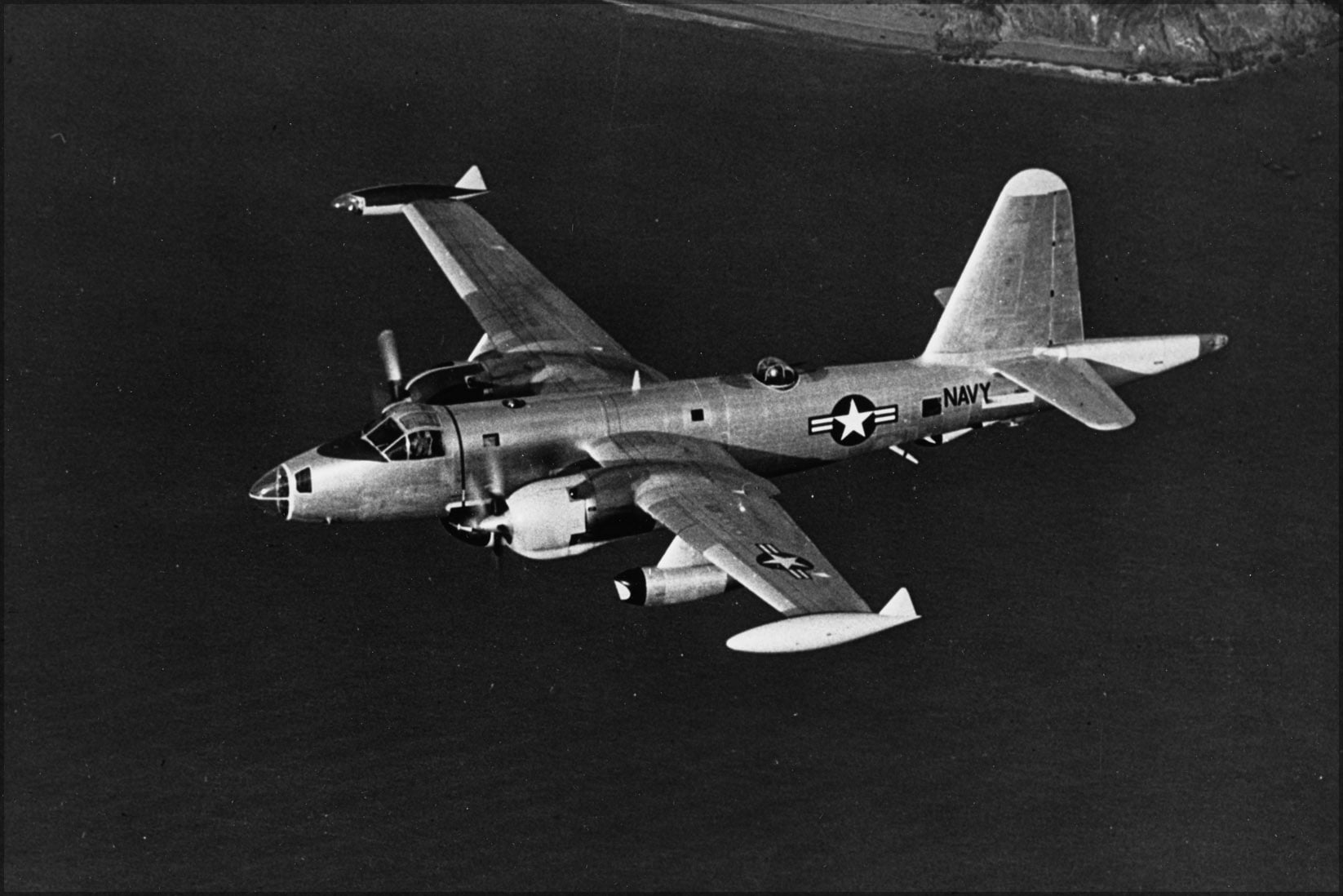 24"x36" Gallery Poster, U.S. Navy Lockheed P2V-7 Neptune natural metal ...