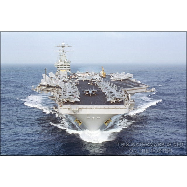 24"x36" Gallery Poster, USS Dwight D. Eisenhower (CVN 69) and Carrier ...