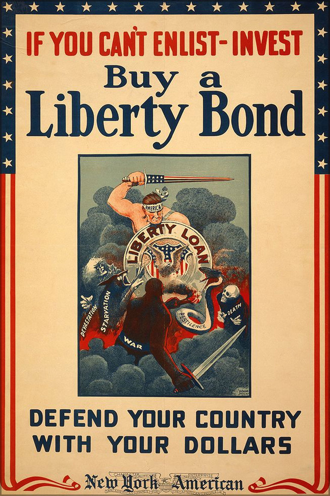 24"x36" Gallery Poster, United States poster advertising World War I ...