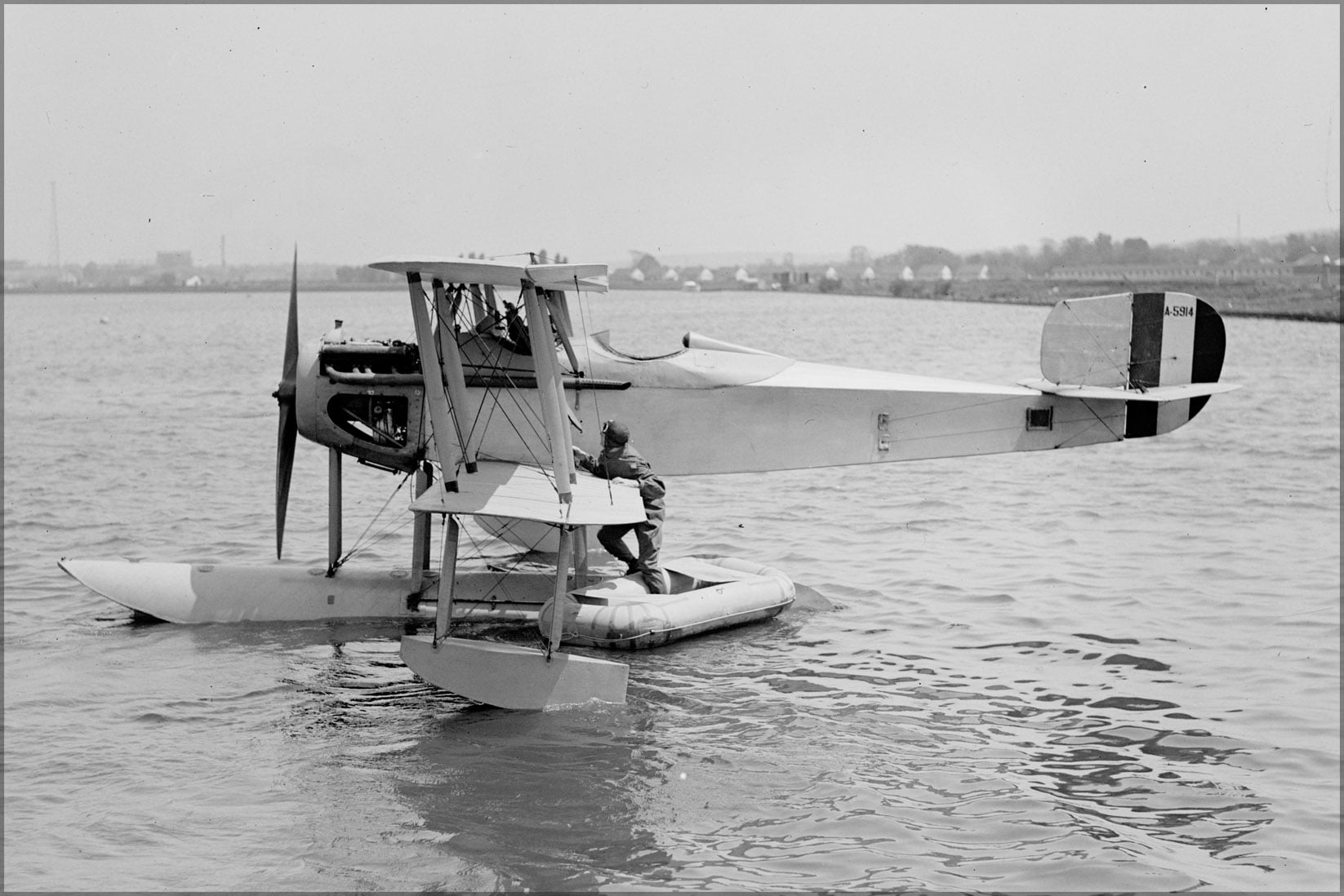 24"x36" Gallery Poster, Vought VE-7 Bluebird seaplane 1925 - Walmart.com