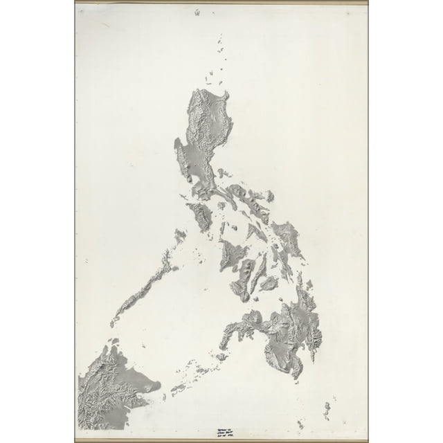 24"x36" Gallery Poster, cia terrain map of Philippines - Walmart ...