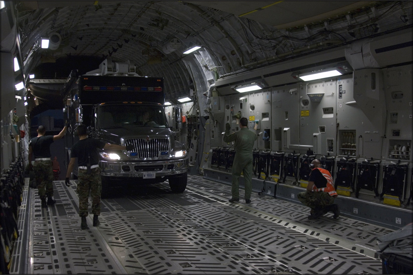 24"x36" Gallery Poster, inside Air Force C-17 Globemaster III, 452nd ...