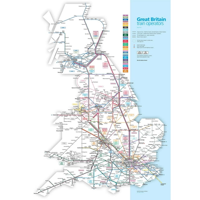 Wall Art Impressions Coated Paper Great Britain 2019 Train Operators ...