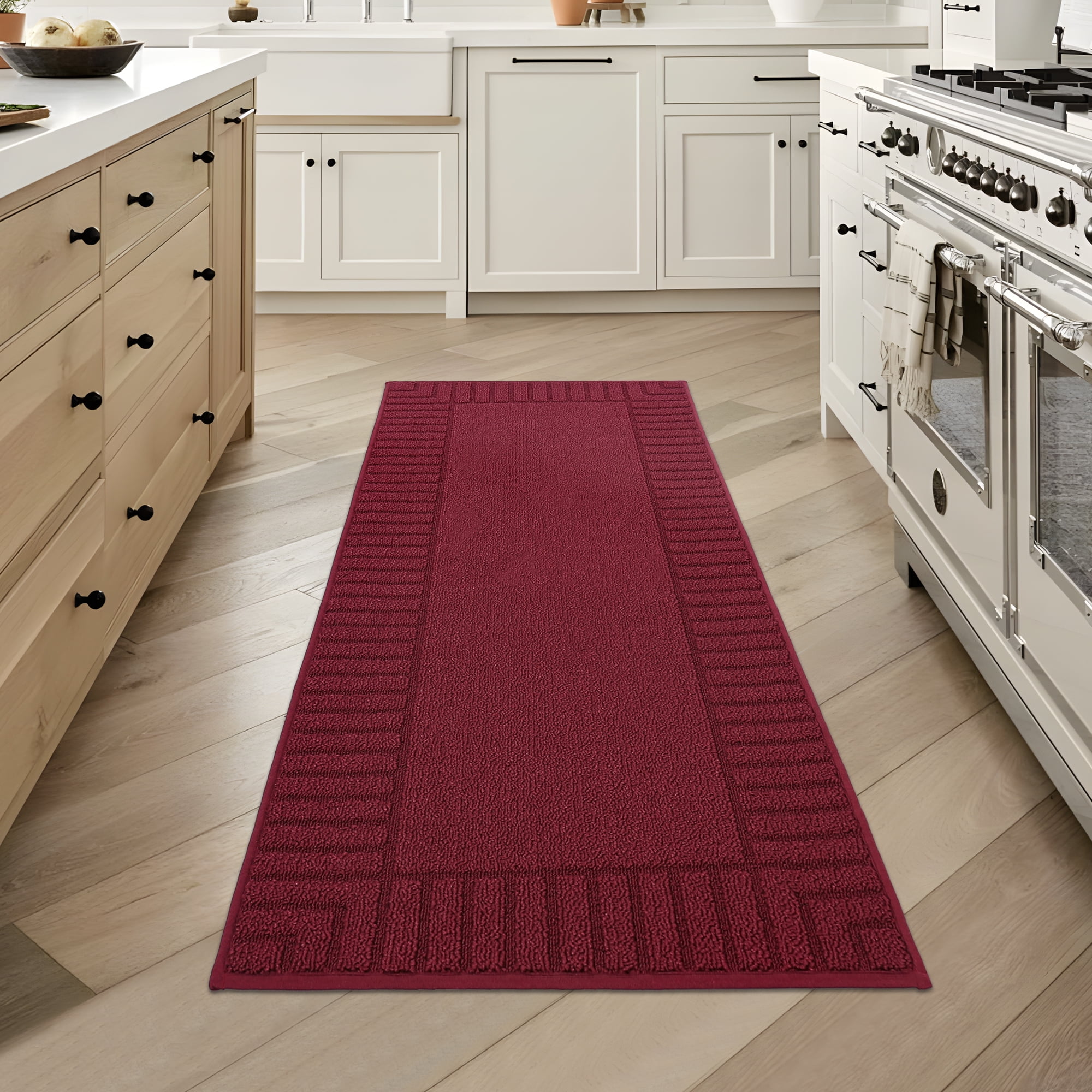 24"x60" Non-Slip Kitchen Rug,Absorbent Kitchen Floor Mat with TPR Non ...