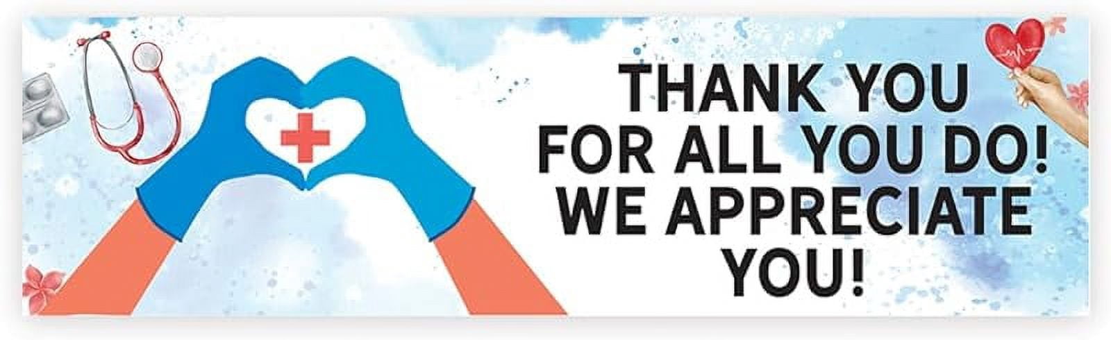 24"x71" We Heart Our CNAs, Happy CNA Week Nurses Week Decorations ...