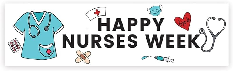 24"x71" We Heart Our CNAs, Happy CNA Week Nurses Week Decorations ...