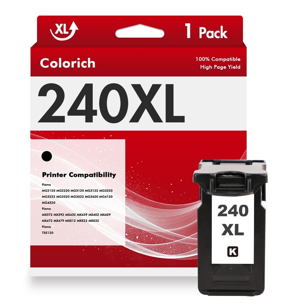 240 240XL Ink Cartridge Compatible for Canon 240XL for PIXMA MG3620 ...