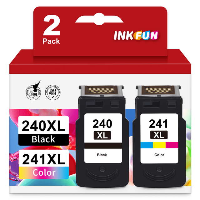 240 241 Ink for Canon Ink 240 and 241 XL 240XL and 241XL 240/241 Black ...