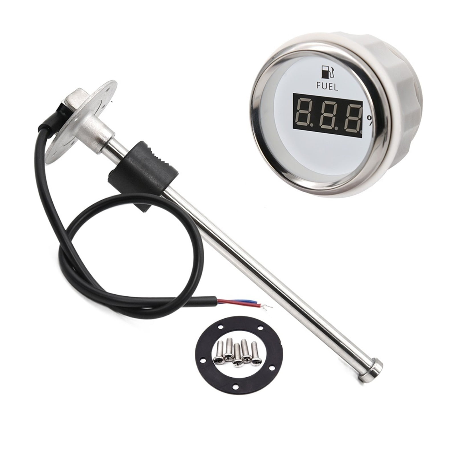 240-33ohm Auto Car Diesel Gasoline Digital Fuel Gauge 2" 52mm Oil Tank ...