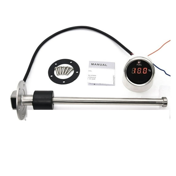 240-33ohm Auto Car Diesel Gasoline Digital Fuel Gauge 2" 52mm Oil Tank ...