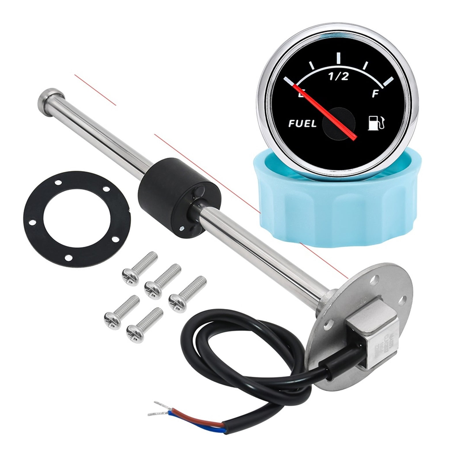 240-33ohm Fuel Level Gauge Stainless Steel Marine Fuel Level Gauge ...
