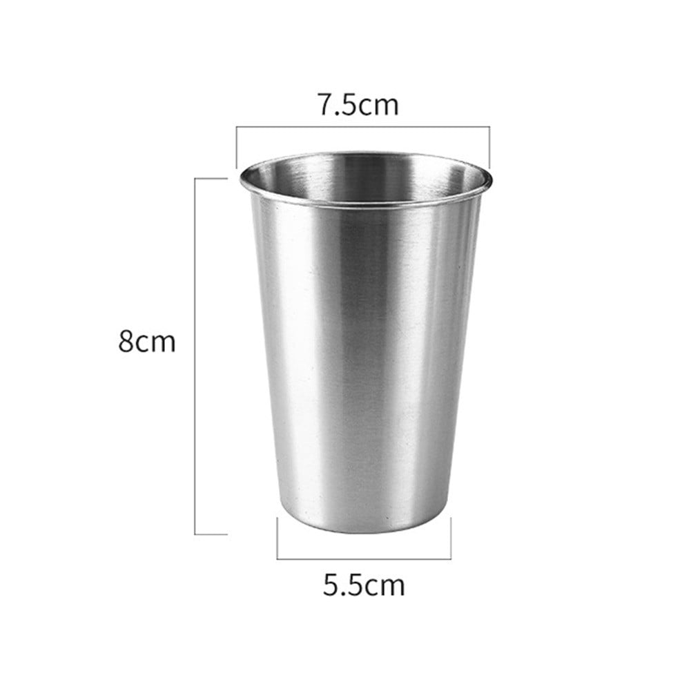 240 500ml Stainless Steel Beer Cup Drinking Mug For Camping Party Coffee Whisky