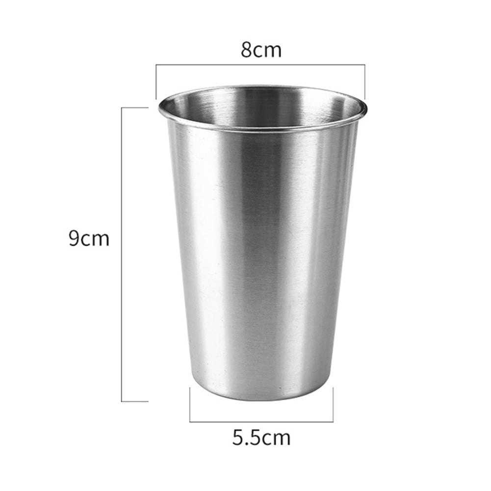 240-500ml Stainless Steel Beer Cup Drinking Mug for Camping Party ...