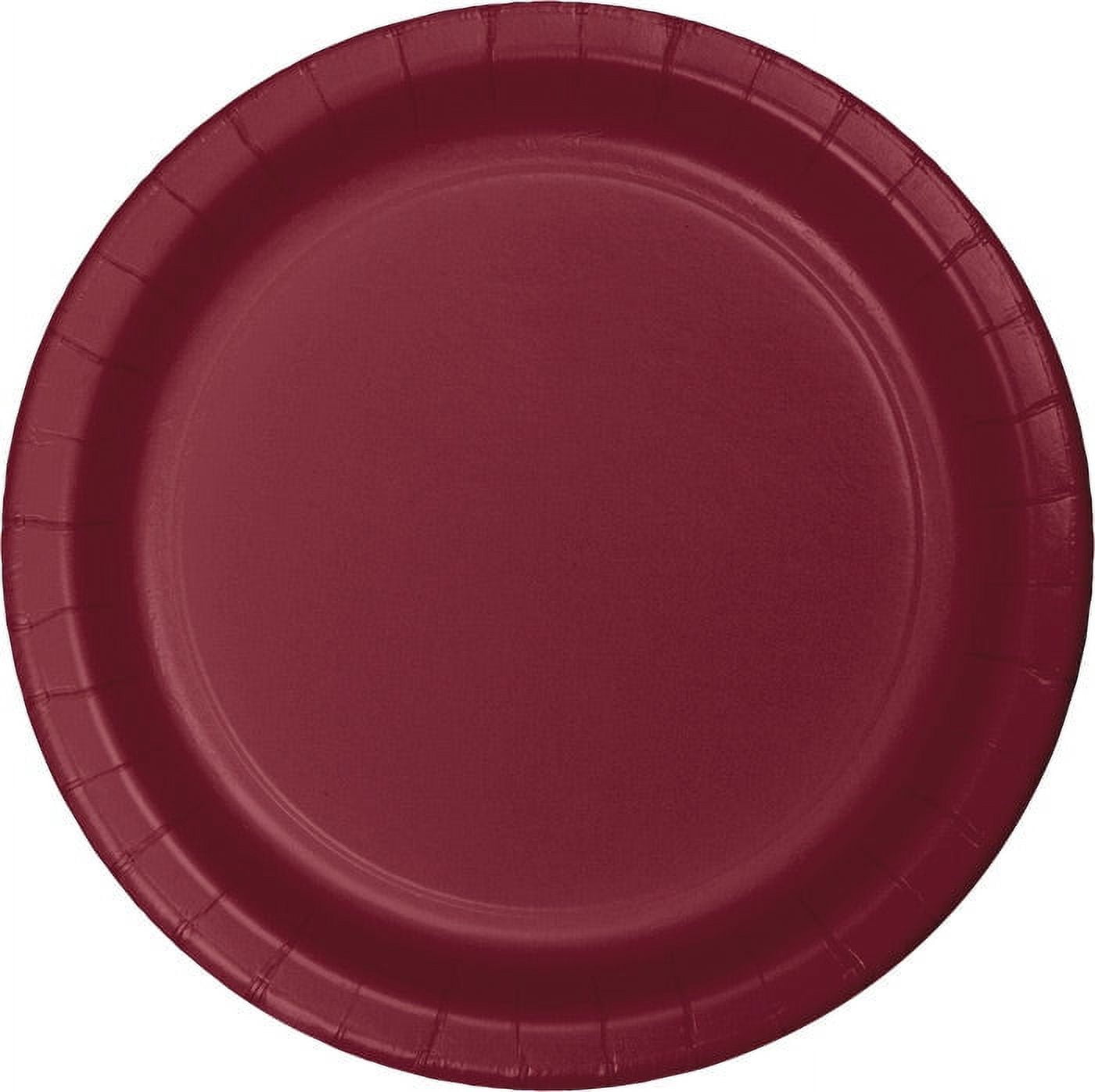 240 Count Bulk Pack Burgundy Sturdy Style Paper Banquet Plates 10.25 ...