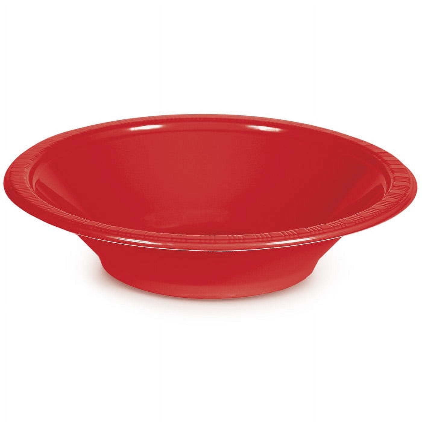 240 Count Bulk Pack Classic Red 12 oz Plastic Bowls - Walmart.com