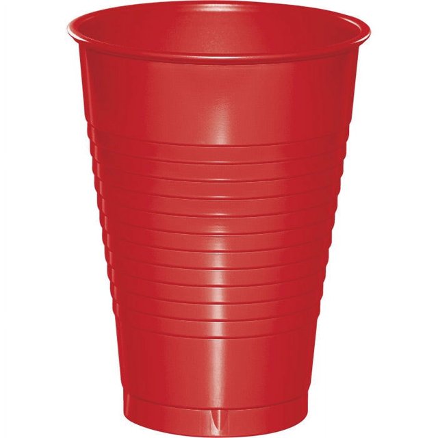 240 Count Bulk Pack Classic Red 12 oz Plastic Cups - Walmart.com