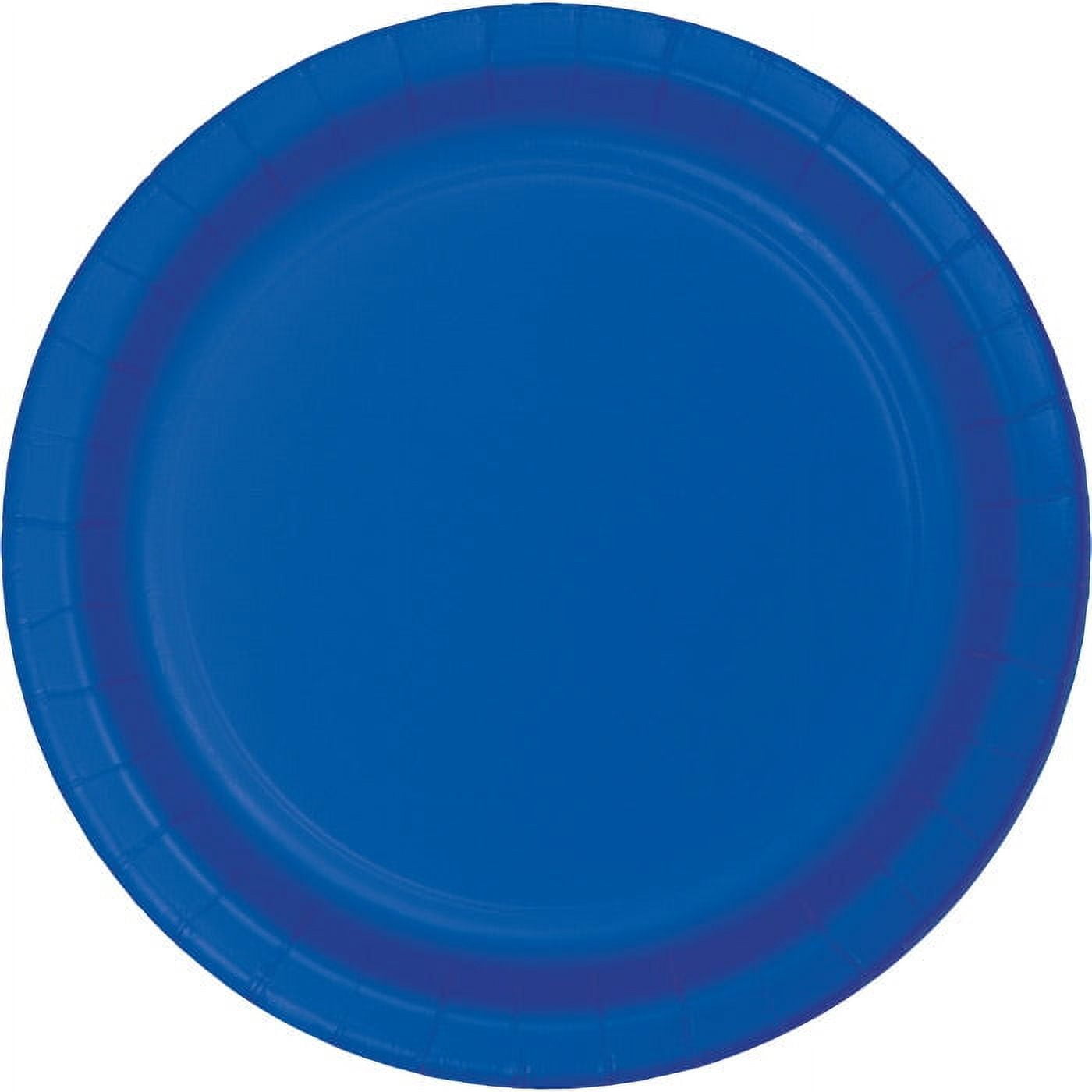 240 Count Bulk Pack Cobalt Blue Paper 6.75 inch Dessert Plates ...