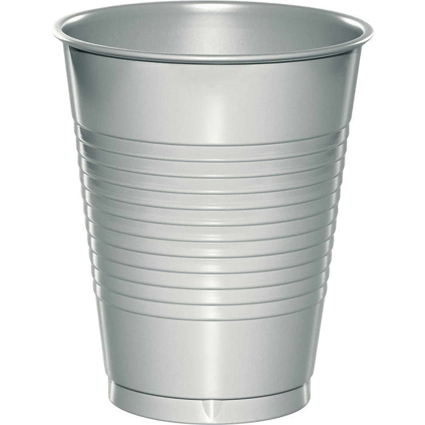 240/Case Bulk Shimmering Silver 16 oz Plastic Cups - Walmart.com