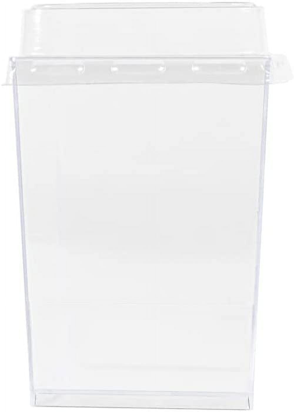 (240 PACK) EcoQuality 6 oz Square Clear Plastic Dessert Cups with Dome ...