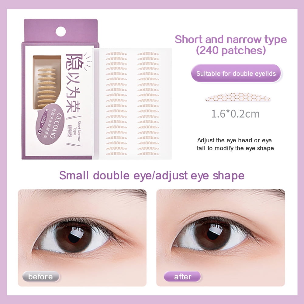 240 PCS Double Eyelid Stickers Natural Invisible And Long-lasting ...