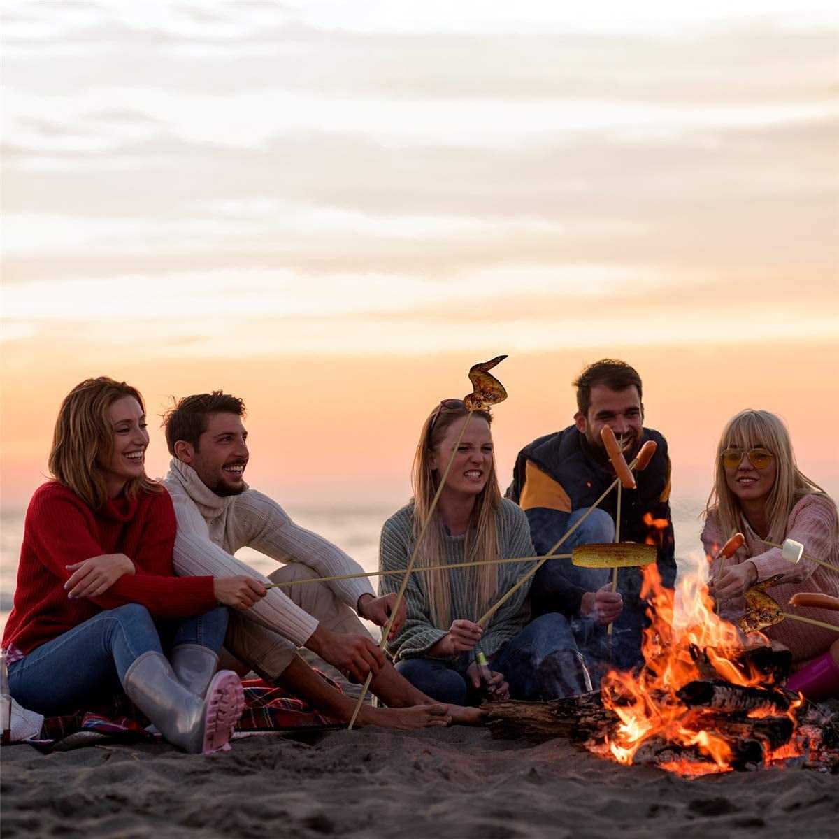 240 PCS Smores Sticks 36" Long 5mm Thick, Marshmallow Roasting Smore ...