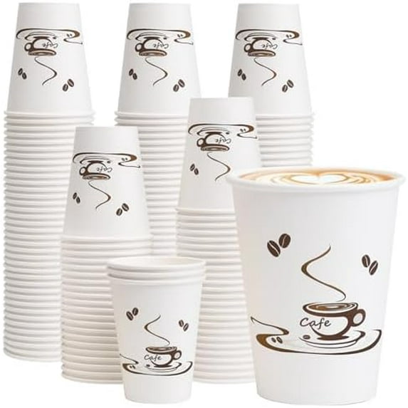 240 Pack 12 OZ Coffee Cups, Disposable Paper Cups for Hot/Cold Beverage ...