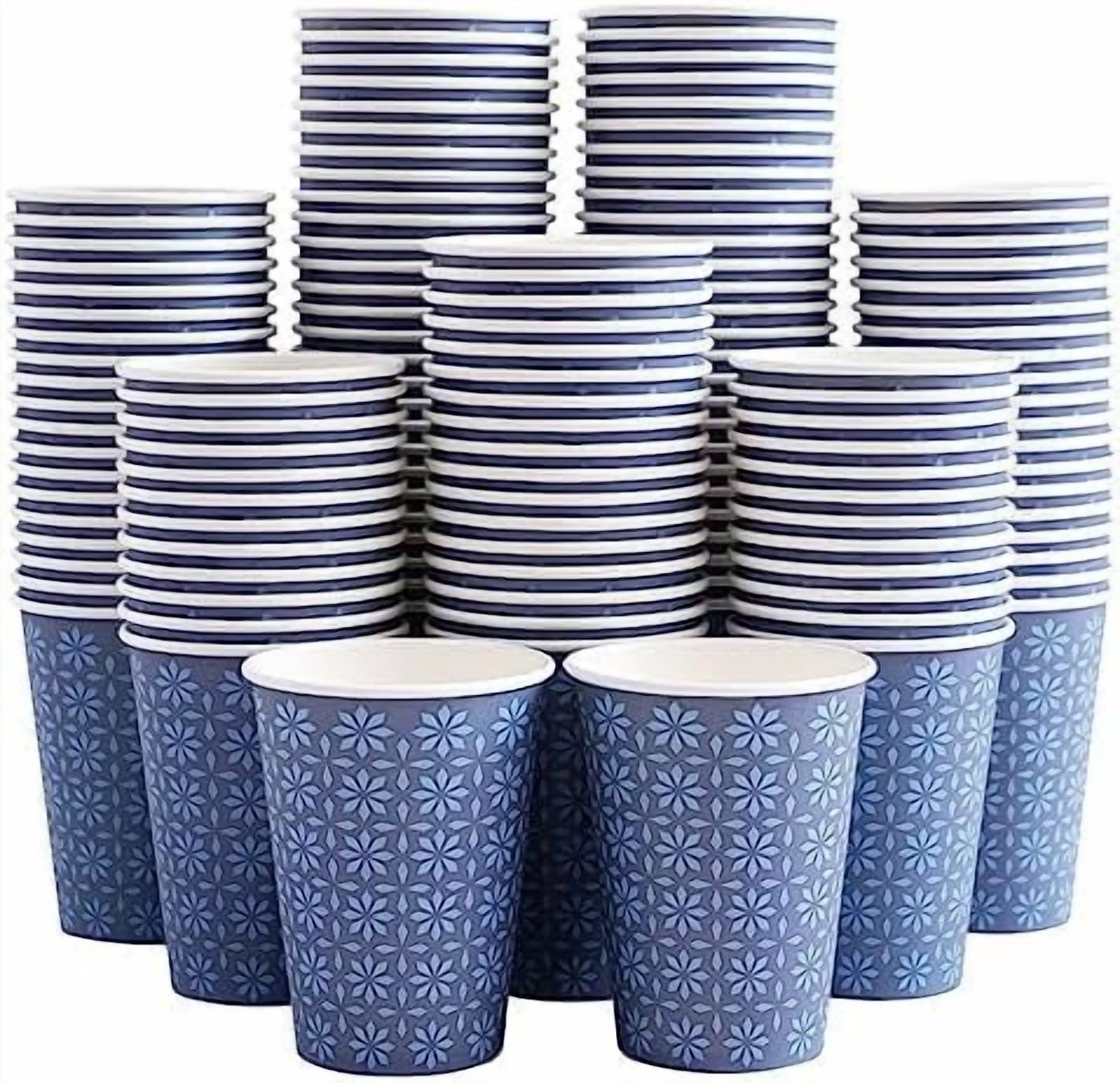 240 Pack 12 oz Disposable Paper Cups, Hot/Cold Beverage Paper Drinking ...
