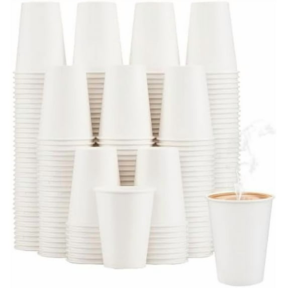 240 Pack Paper Cups 10 oz, 10 oz Disposable Coffee Cups, Hot/Cold ...