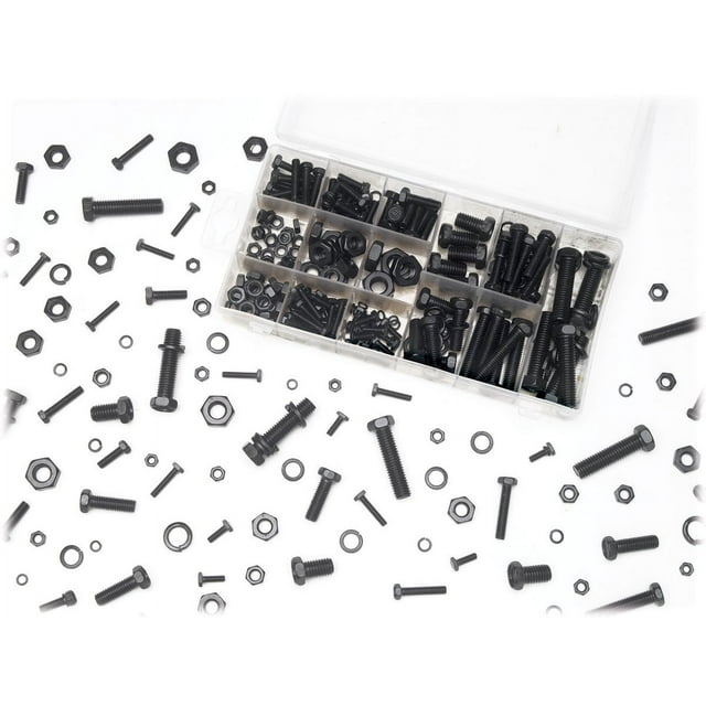 240 Pc. Metric Nut And Bolt Hardware Kit - Walmart.com