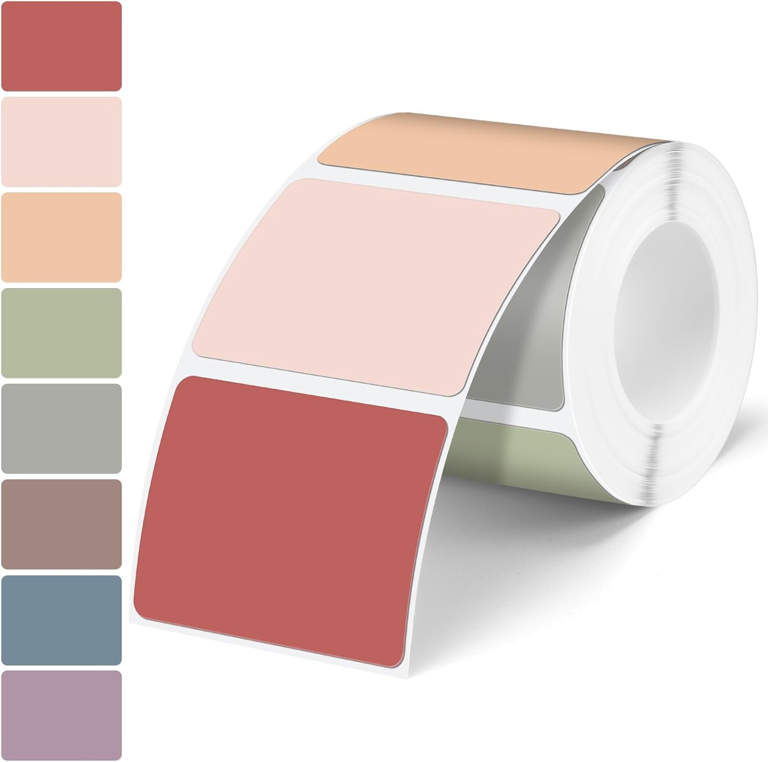 240 Pcs/ 1 Roll Square Thermal Sticker Labels Self Adhesive Direct ...
