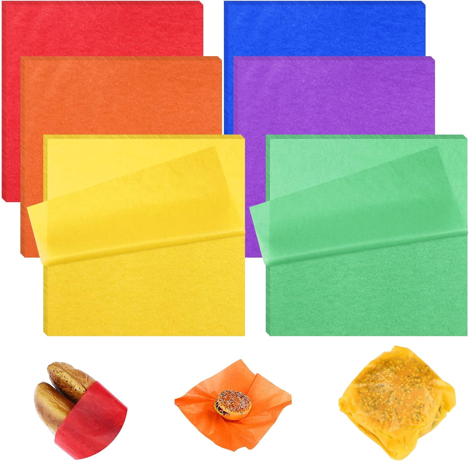 240 Pcs 12 x 12 Inch Deli Paper Sheets Sandwich Dry Wax Paper Oil Proof ...