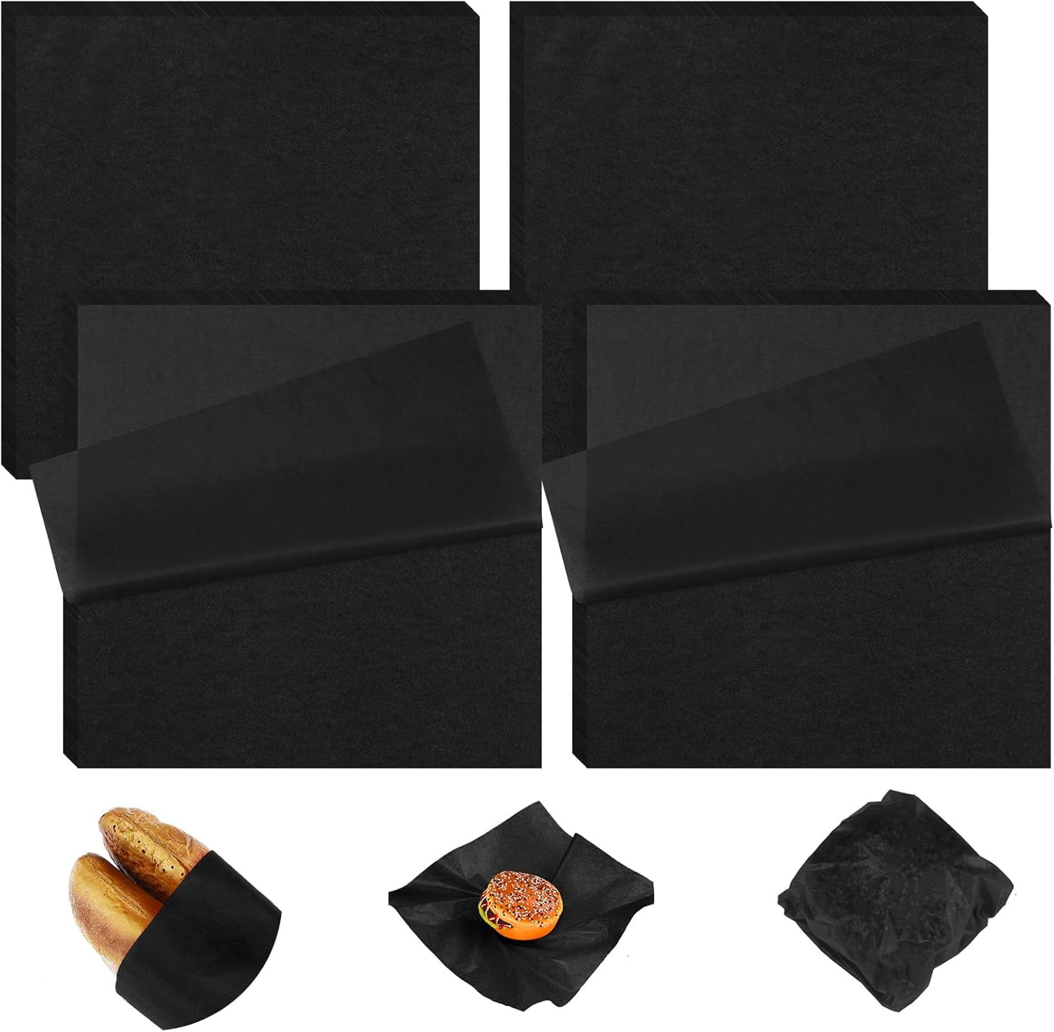 240 Pcs 7 x 7 Inch Deli Paper Sheets Sandwich Dry Wax Paper Oil Proof ...