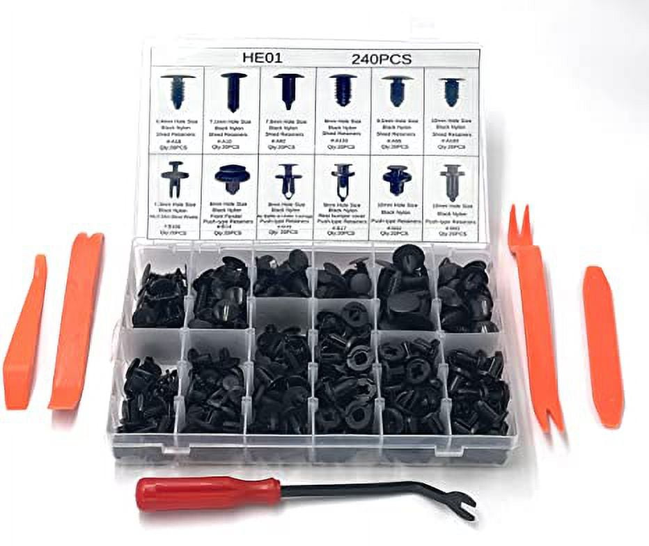 Customer reviews for 240 Pcs of Car Plastic Retainer Clips, Push Pin Rivets, Fastener Retainer ...